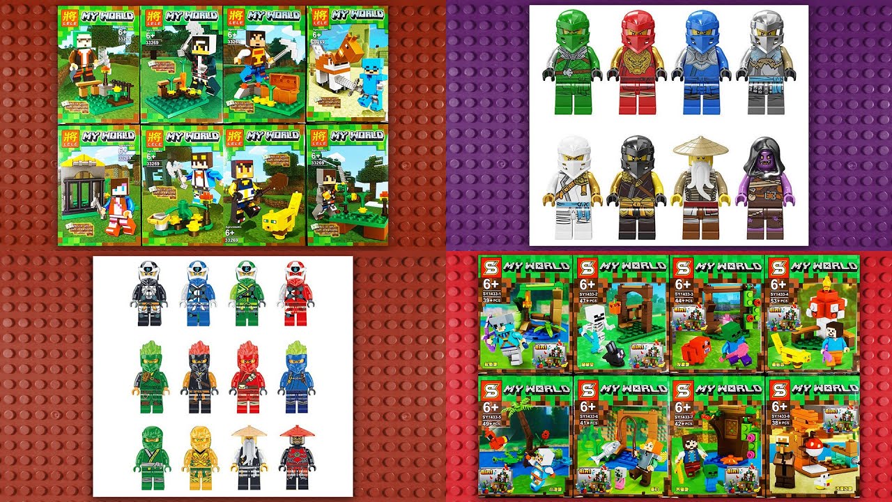 LEGO Compilation: Minecraft ★ Ninjago (knock-off) LELE - Sheng Yuan SY ...