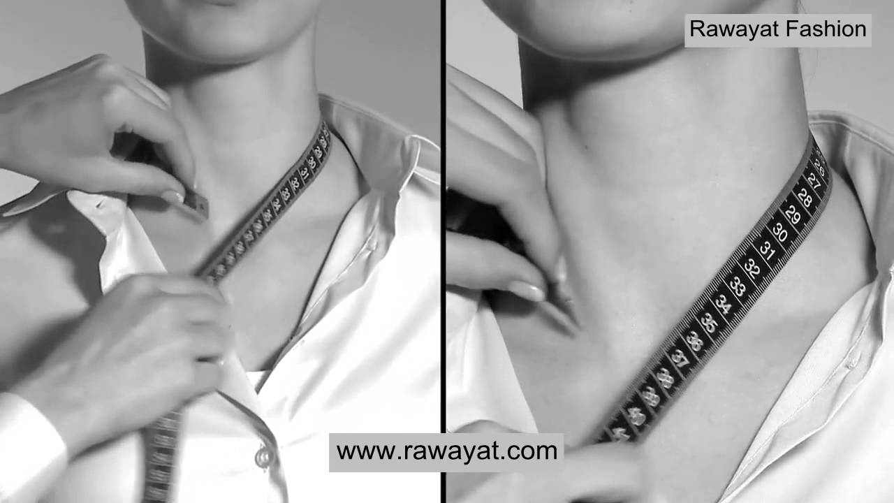 How to measure your neck - Woman's body measurement guide - YouTube