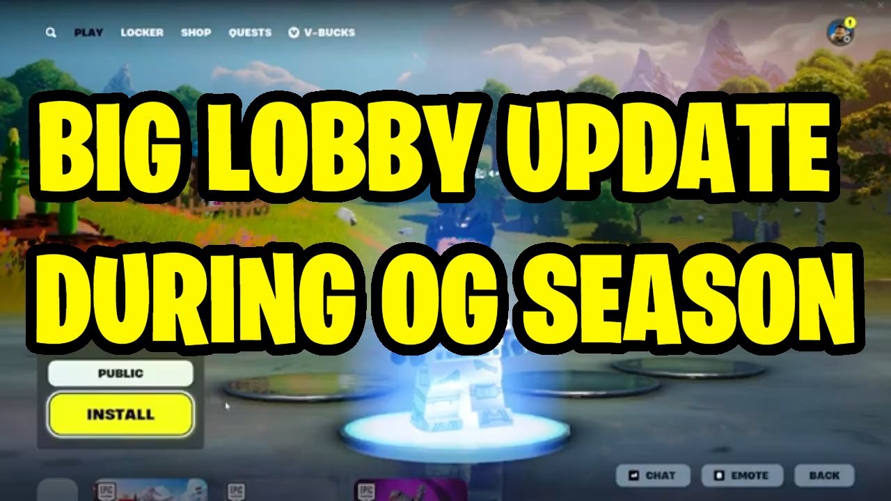 Big Lobby Update during the OG Season - YouTube