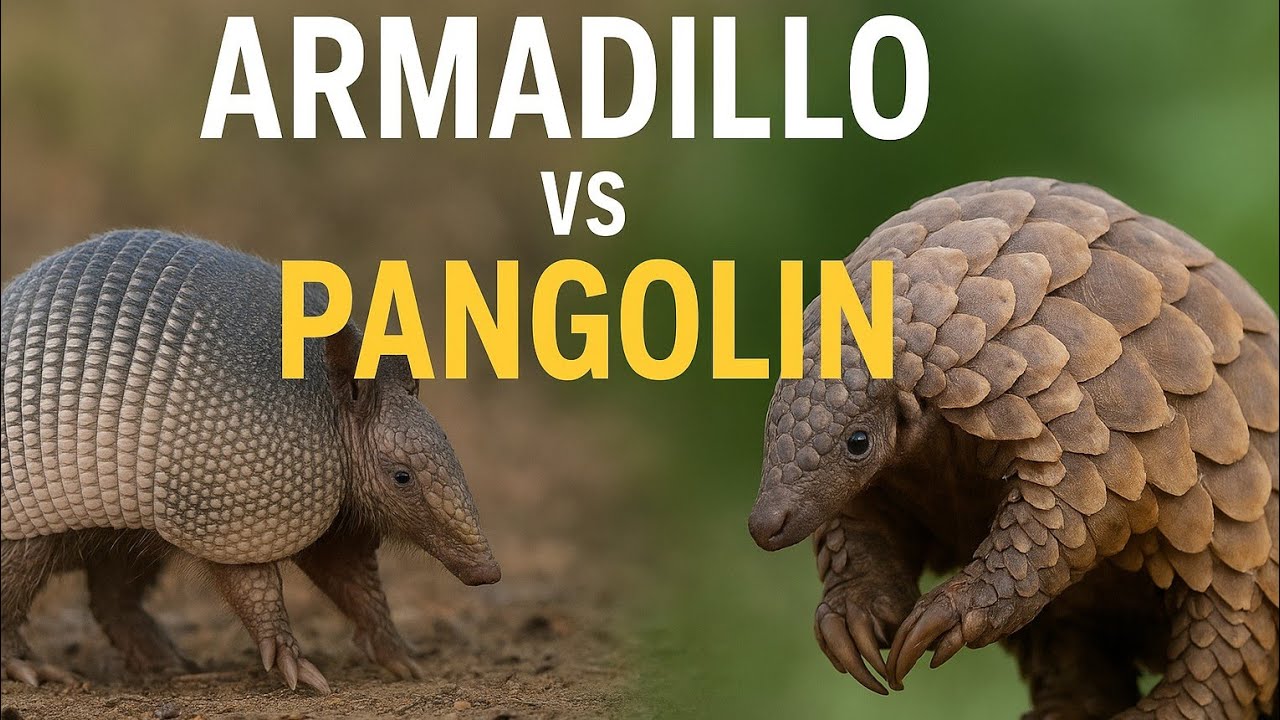 Armadillo vs Pangolin: Nature’s Armored Survivors | What Makes Them ...
