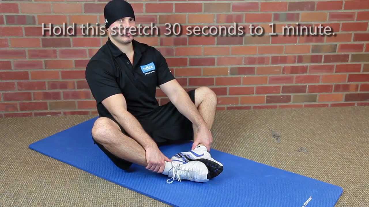 Sitting Adductor Stretch or Butterfly Stretch - YouTube