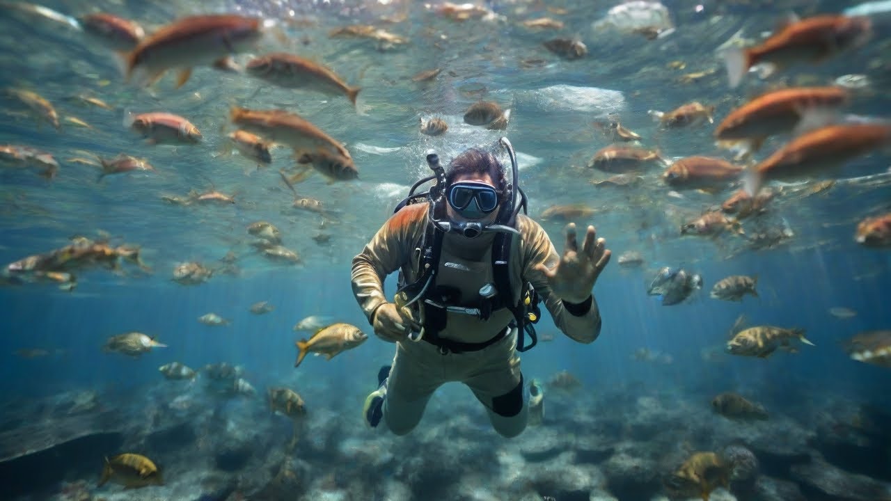 Catch sea food in ocean Catch Fish, Clam, Octopus, Crab, Shrimp Fishing ...