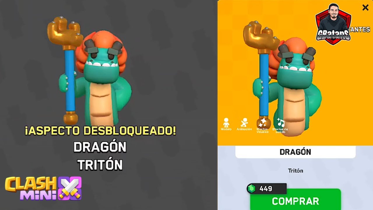 🤑COMPRO la MEJOR SKIN de CLASH MINI DRAGON TRITON - YouTube