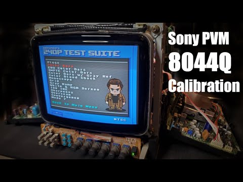 Sony PVM 8044Q Calibration - CRT School - YouTube