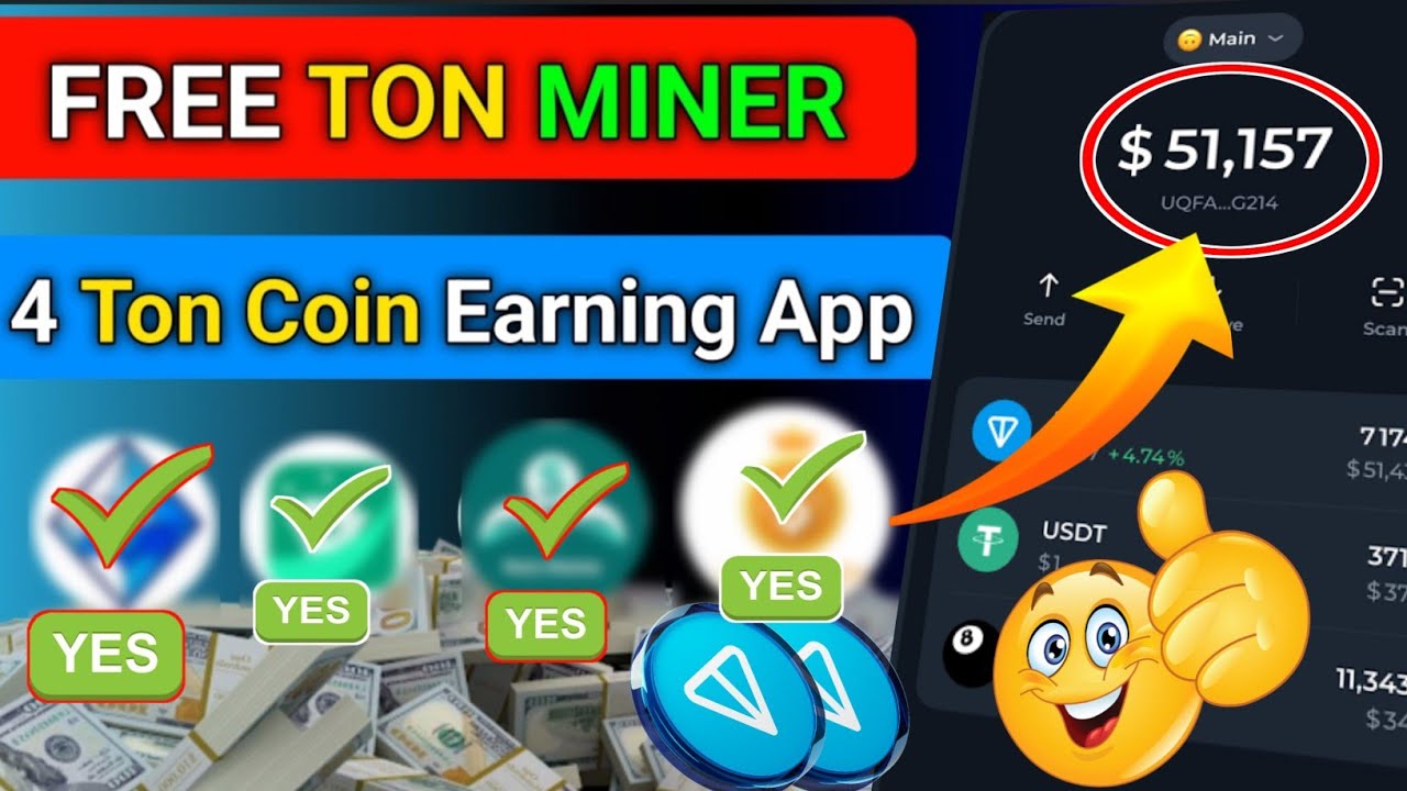Free Ton Miner 2024 | TON COIN Earning App | How To earn free ton coin ...