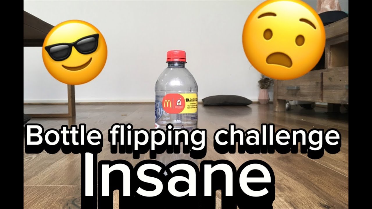 Bottle flipping challenge INSANE… - YouTube