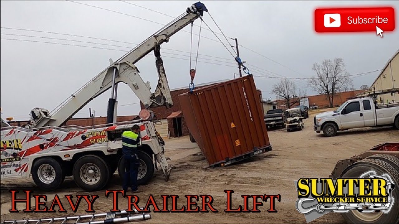 Heavy Trailer lift - YouTube