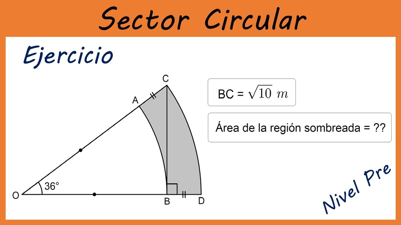 APLICACIÓN DE ÁREA DE UN SECTOR CIRCULAR || PROBLEMA RESUELTO || SECTOR ...