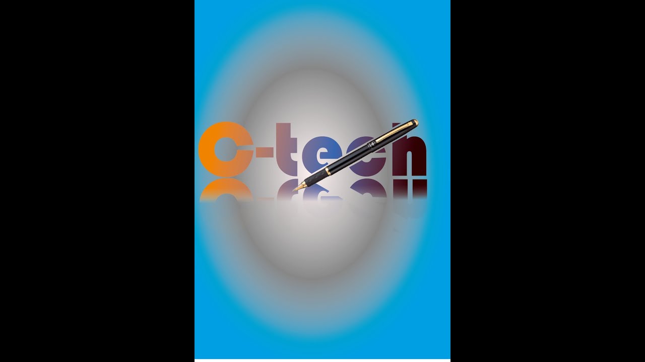 c-tech logo design in corel - YouTube