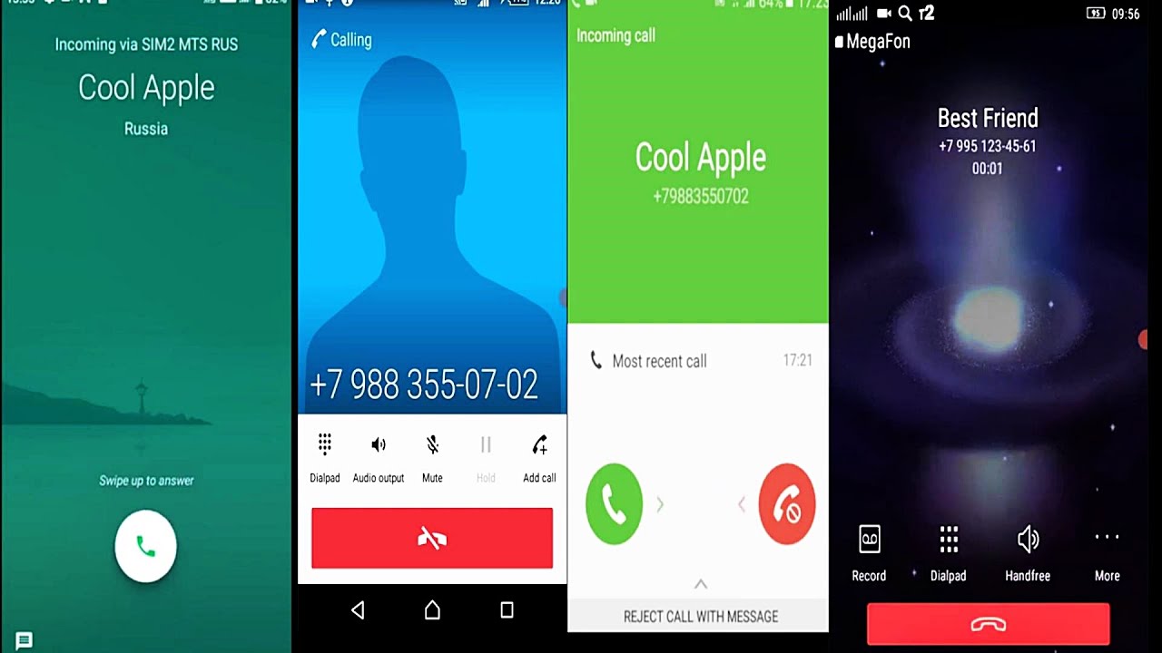 Alcatel 1S & Samsung J1 & Sony Z1 & Lenovo P1 screen recorder/ Incoming ...
