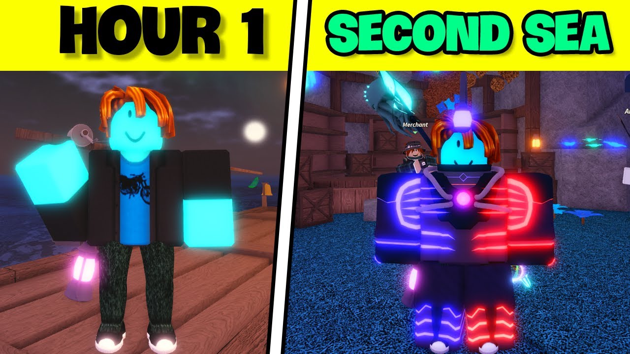 NOOB TO PRO: Defeating Second Sea in Fisch Roblox as Ice Bacon - YouTube