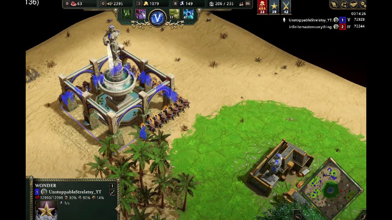 Using Gaia Wonder Age in Deathmatch 1 vs 1 / Age of Mythology Retold ...