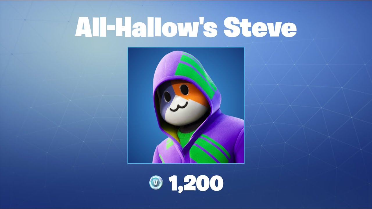 All-Hallow's Steve | Fortnite Outfit/Skin - YouTube