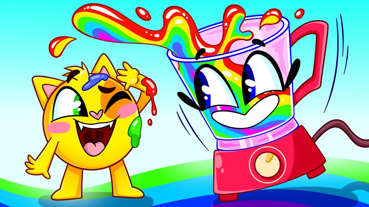 Colorful Rainbow Milkshake 🍹🌈 Toy Little Train Choo Choo🚂 Baby Zoo ...
