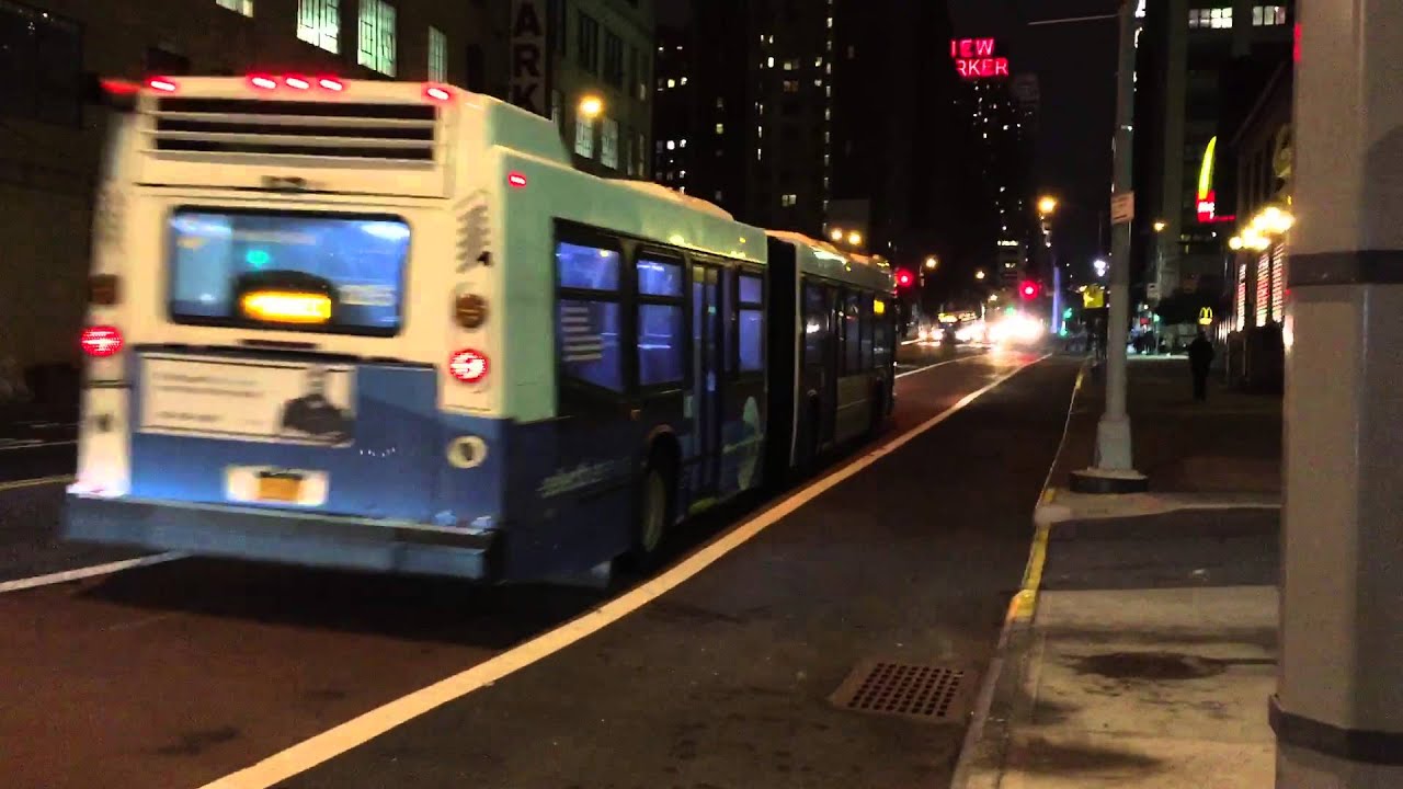 MTA Nova Bus LFSA 1285 on the M34 SBS at 34th Street and Hudson Blvd ...