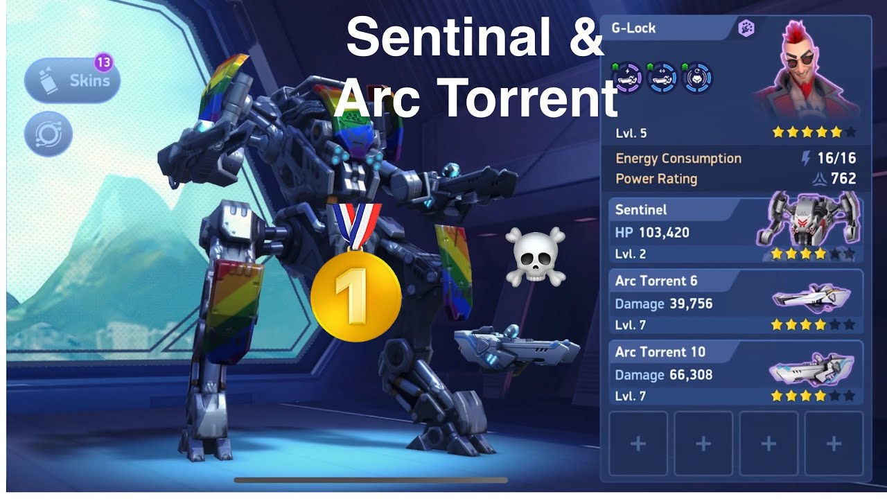 Sentinel + Arc Torrent 6 & 10 = Unstoppable Shockwave! ⚡🔥 | Mech Arena ...