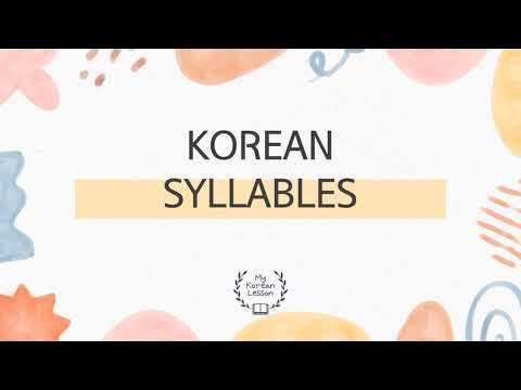 Korean Alphabet 8: All syllable structures - YouTube