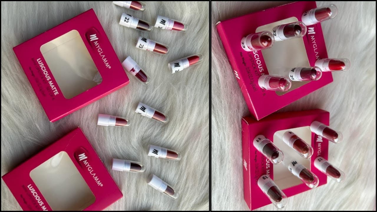 Myglamm Luscious Matte Mini Lipstick Kit| All Shades | Myglamm Mini ...