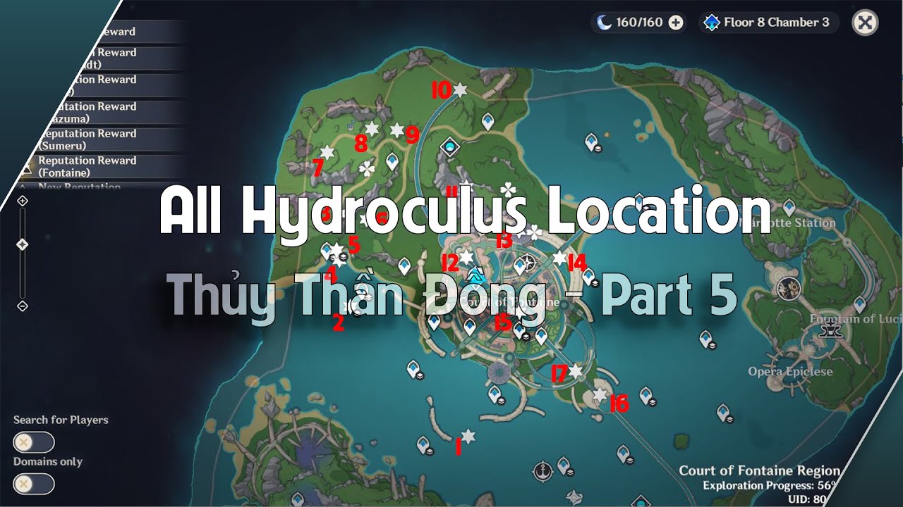 All Hydroculus Location - Thủy Thần Đồng - Part 5 | Genshin impact ...