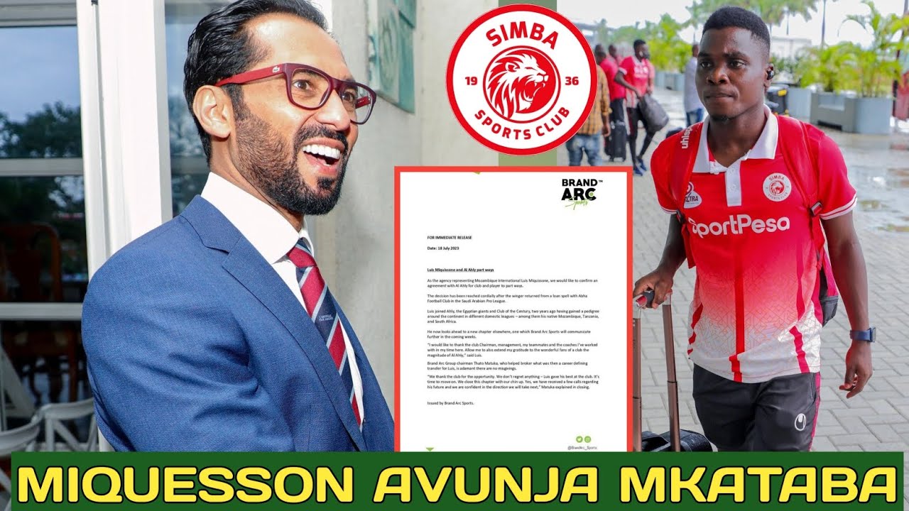 ⛔️BREAKING, RASMI MIQUESSON AVUNJA MKATABA AL AHLY, KUJIUNGA NA SIMBA ...