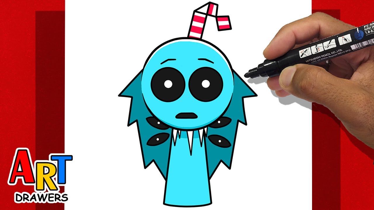 How To Draw Aqua - Incredibox Sprunk OC 🧊🧊🧊 ( PHASE 6 ) - YouTube