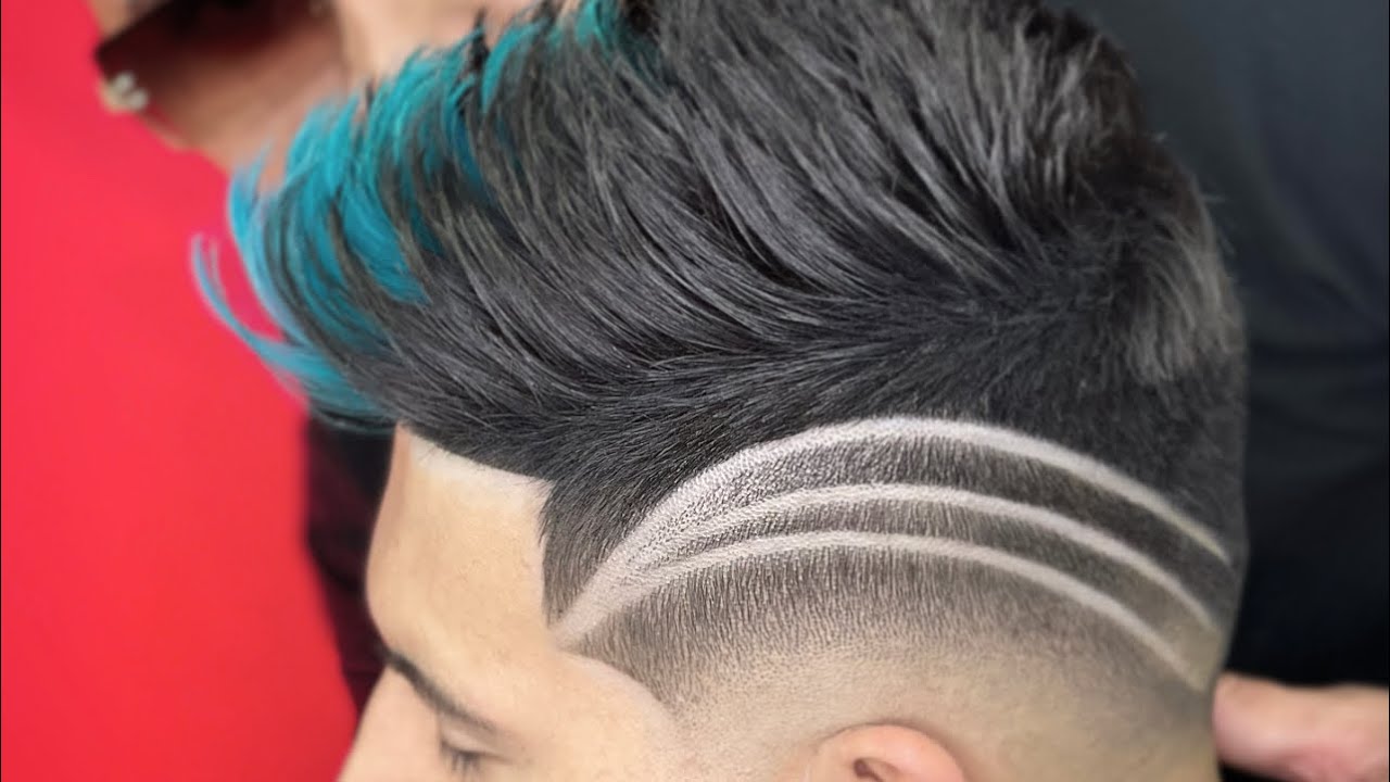 Corte desvanecido medio ( mid Fade ) más peinado y diseño - YouTube