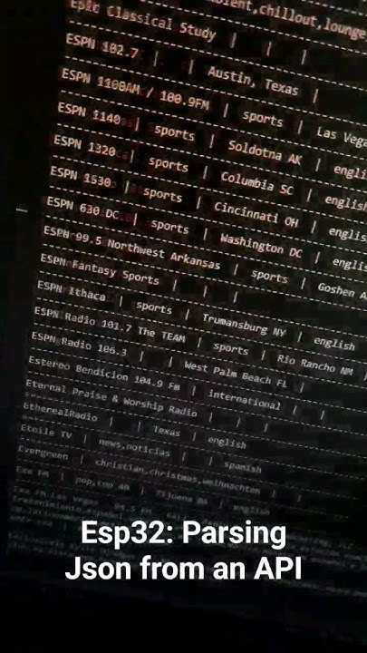 ESP32: Parsing Json from API #arduino #programming #coding - YouTube