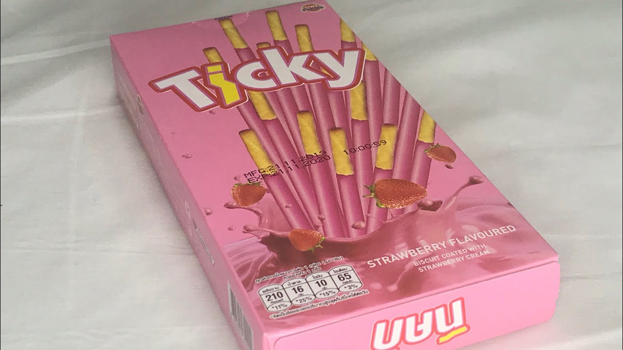 🇹🇭タイ版 ポッキーPOCKY TICKY 🍓 Strawberry flavor - YouTube