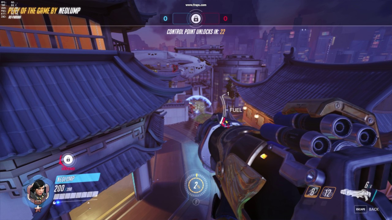 Overwatch - Phara triple boop on Lijiang bridge POTG - YouTube