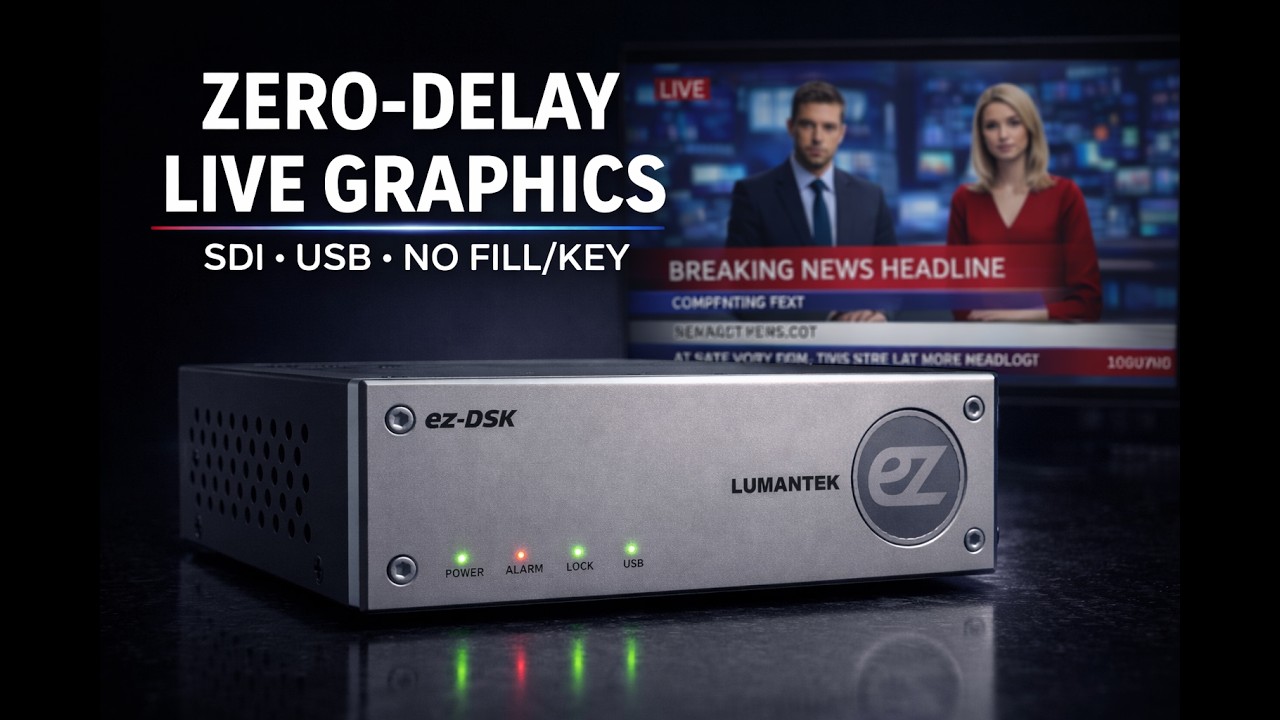 Lumantek ez-DSK Live CG Generator | Zero-Delay Graphics for SDI Live ...
