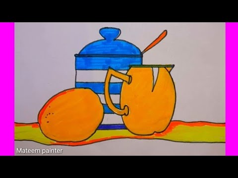 Easy Still-Life Drawing | chitrkla | chitrakala | chitra | painting ...