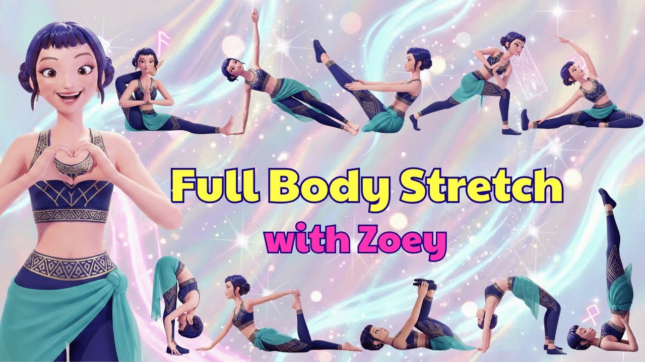 Full Body Stretch with Zoey | Kpop Demon Hunters | Yoga for Children ...