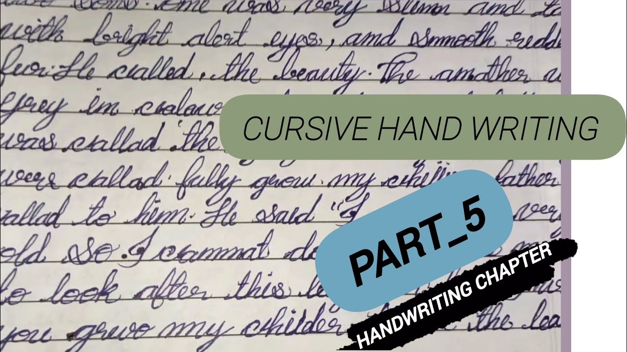 #CURSIVE HAND WRITING#handwriting chapter PART_5#handwriting style#sub ...