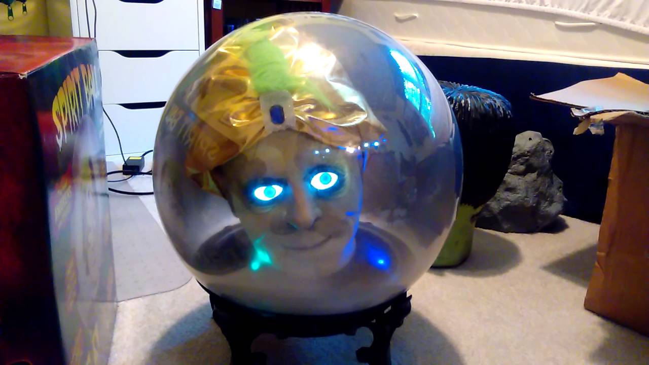 Gemmy Spirit Ball Swami w/ Wireless Mic and remote - Big - YouTube