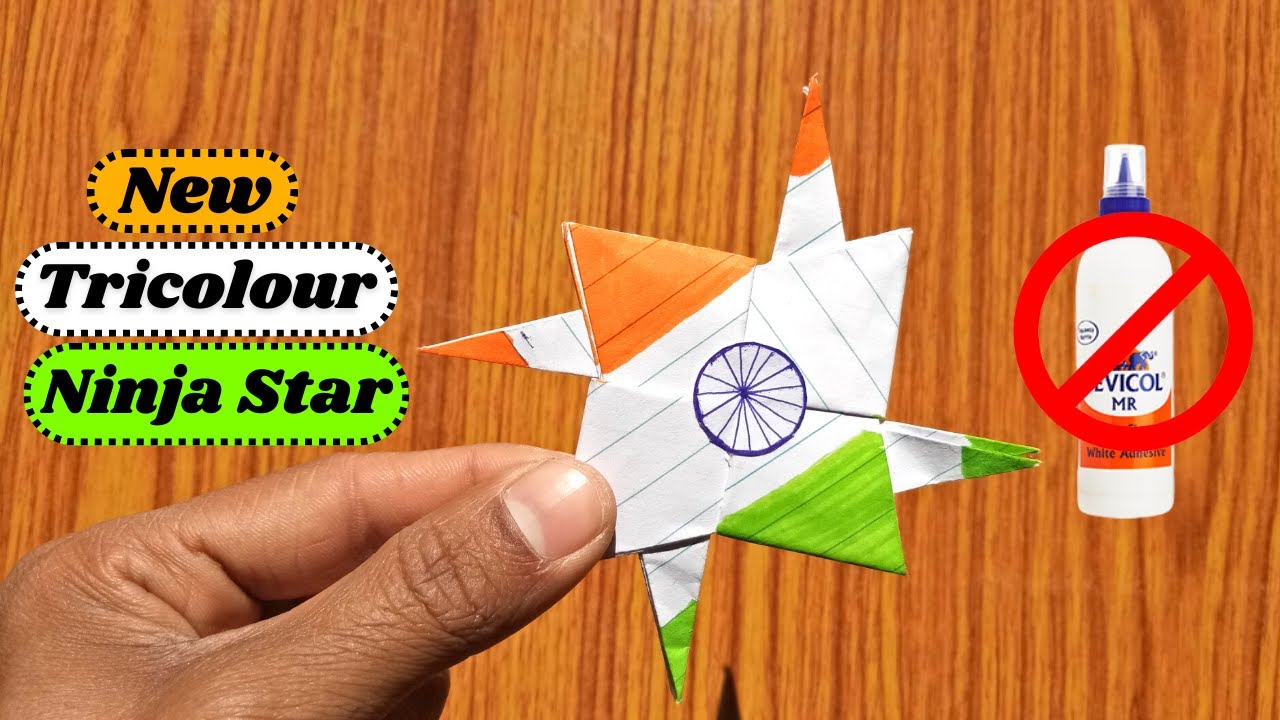 How to make Ninja Star | Origami - Paper Ninja Star Without Glue ...