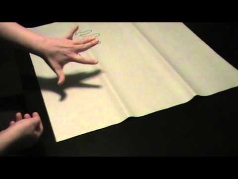 Drawing a hand outline for hand paw pattern - YouTube