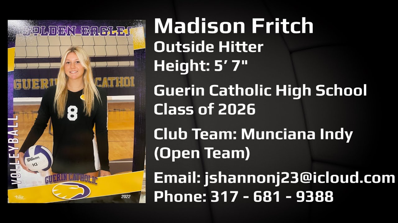 Madison Fritch Volleyball Highlight Film - YouTube
