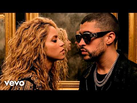 Bad Bunny x Shakira - Luna Caliente (Lyrical Music Video)