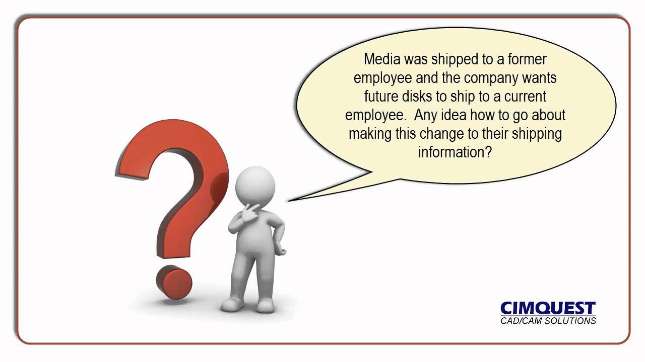 SolidWorks TNT - Change Shipping Information for SolidWorks Media Tips ...
