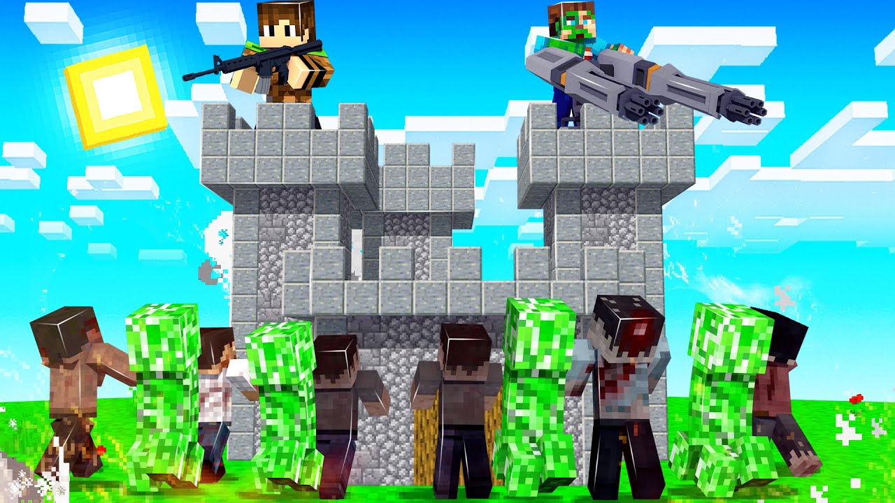 MINECRAFT TOWER DEFENSE! | ft BeckBroJack - YouTube