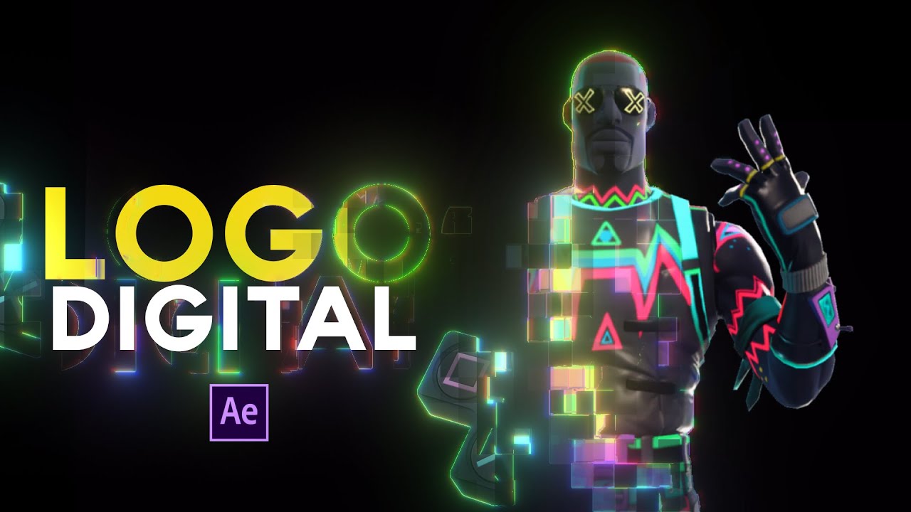 Animando logos con estilo digital en After Effects No Plugins - YouTube