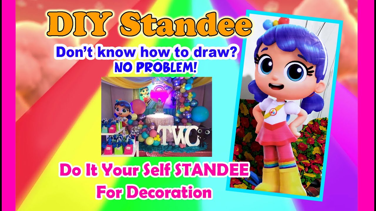 How to make standee? DIY standee. - YouTube