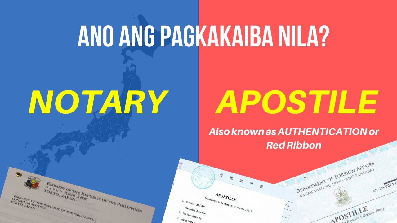 Ano ang pagkakaiba ng Notaryo at Apostile? - YouTube