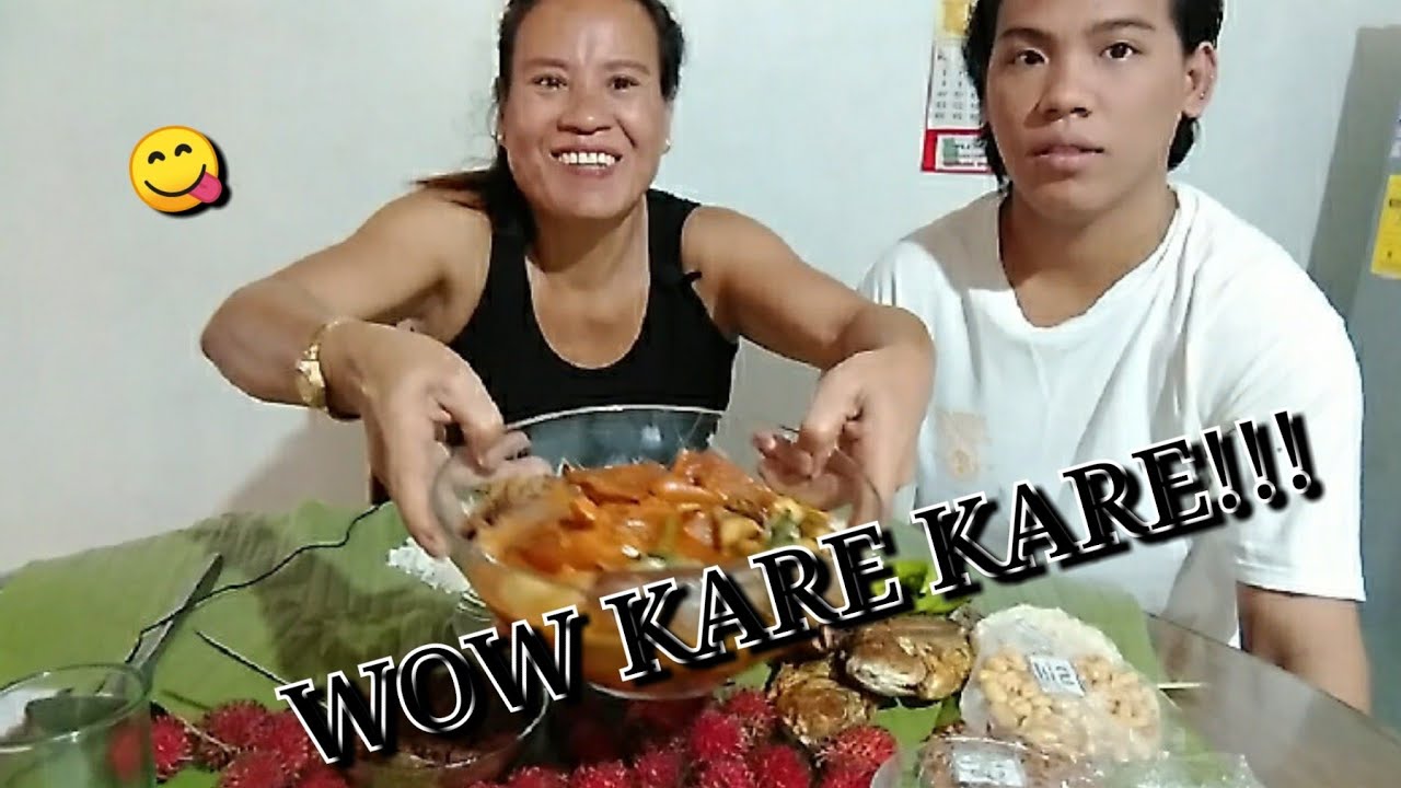 MUKBANG||FILIPINO FOOD/ KARE KARE, GINATAANG SANTOL, PRITO TILAPIA ...