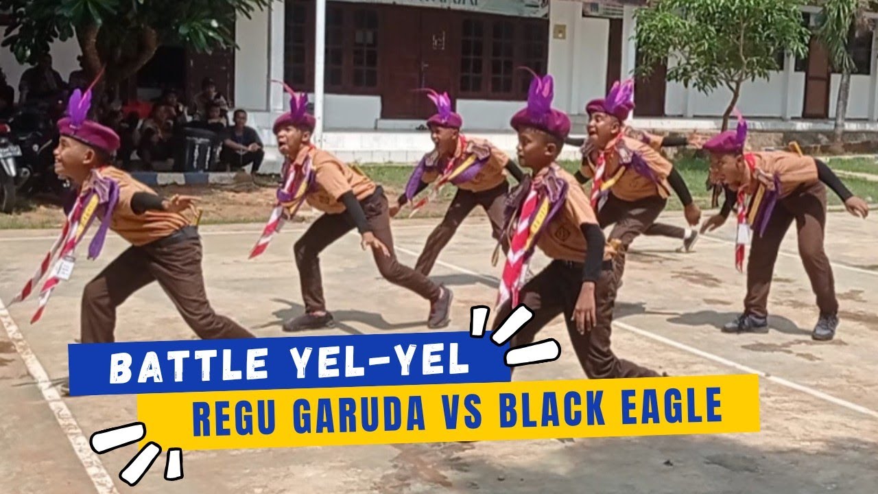 EPIC PERFORMANCE! Battle Yel-Yel Pramuka Regu Garuda Vs Black Eagle ...