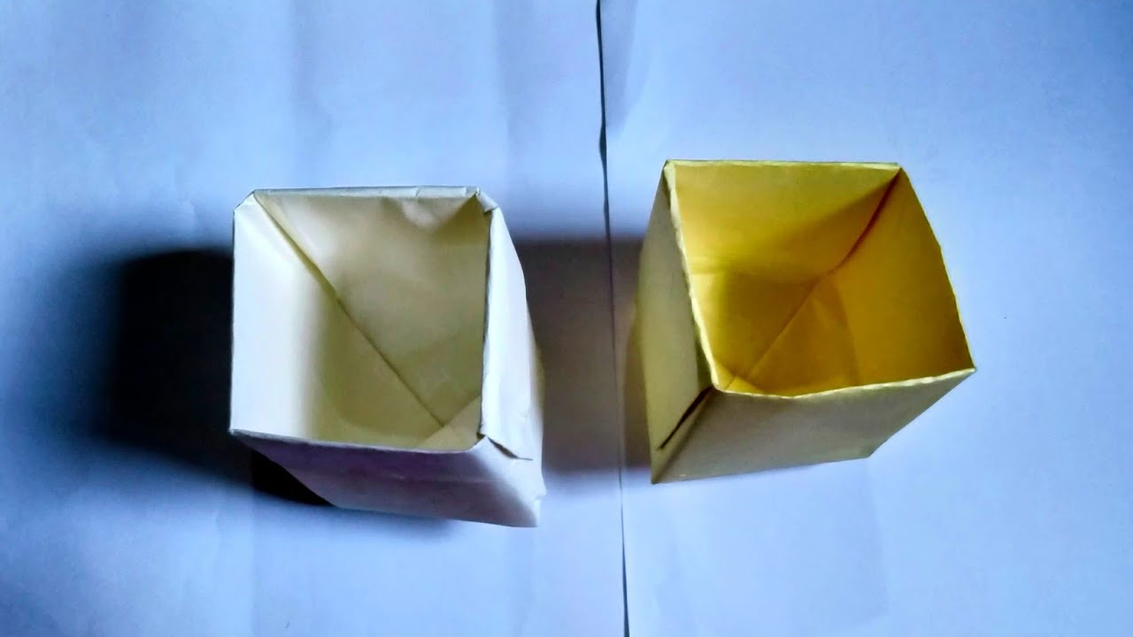 DIY Paper Box | Easy Origami Box Tutorial | Origami Storage Box without ...