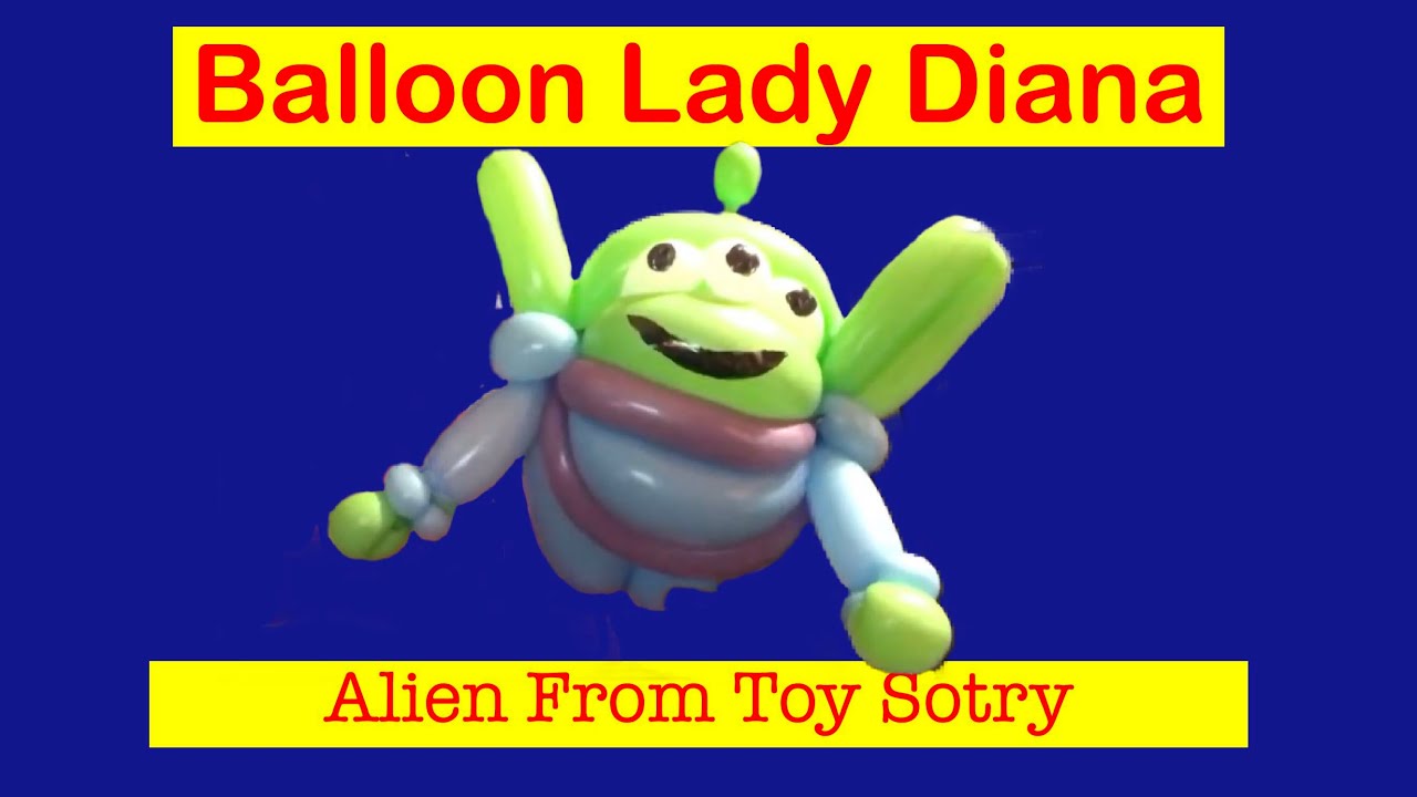 balloon Twisting toy story Alien - YouTube