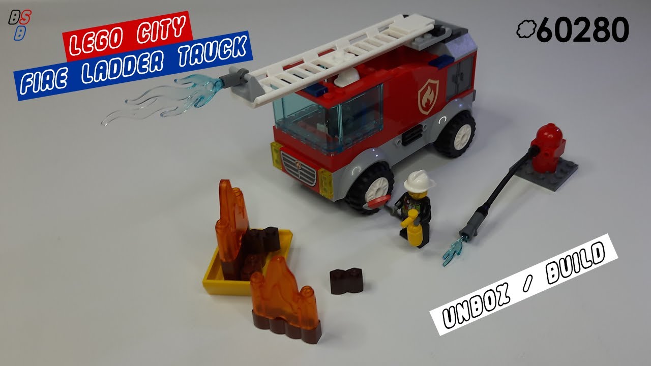 LEGO CITY 60280 Fire Ladder Truck - NEW 2021 Collection - Speed Build ...