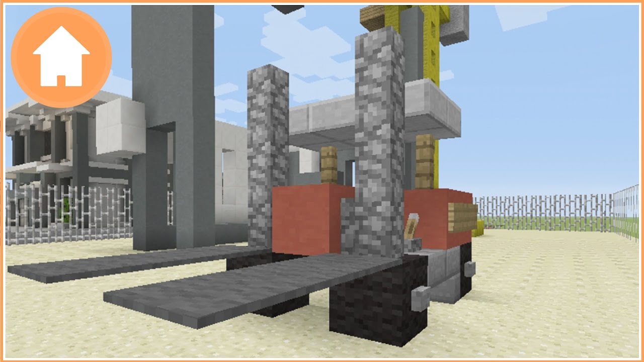 Minecraft Tutorial: How to Build a ForkLift in Minecraft - YouTube