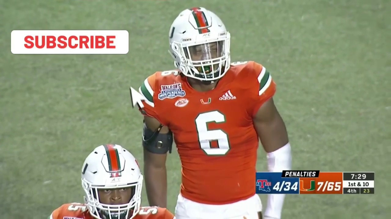 Sam Brooks highlights Miami Hurricanes football - YouTube